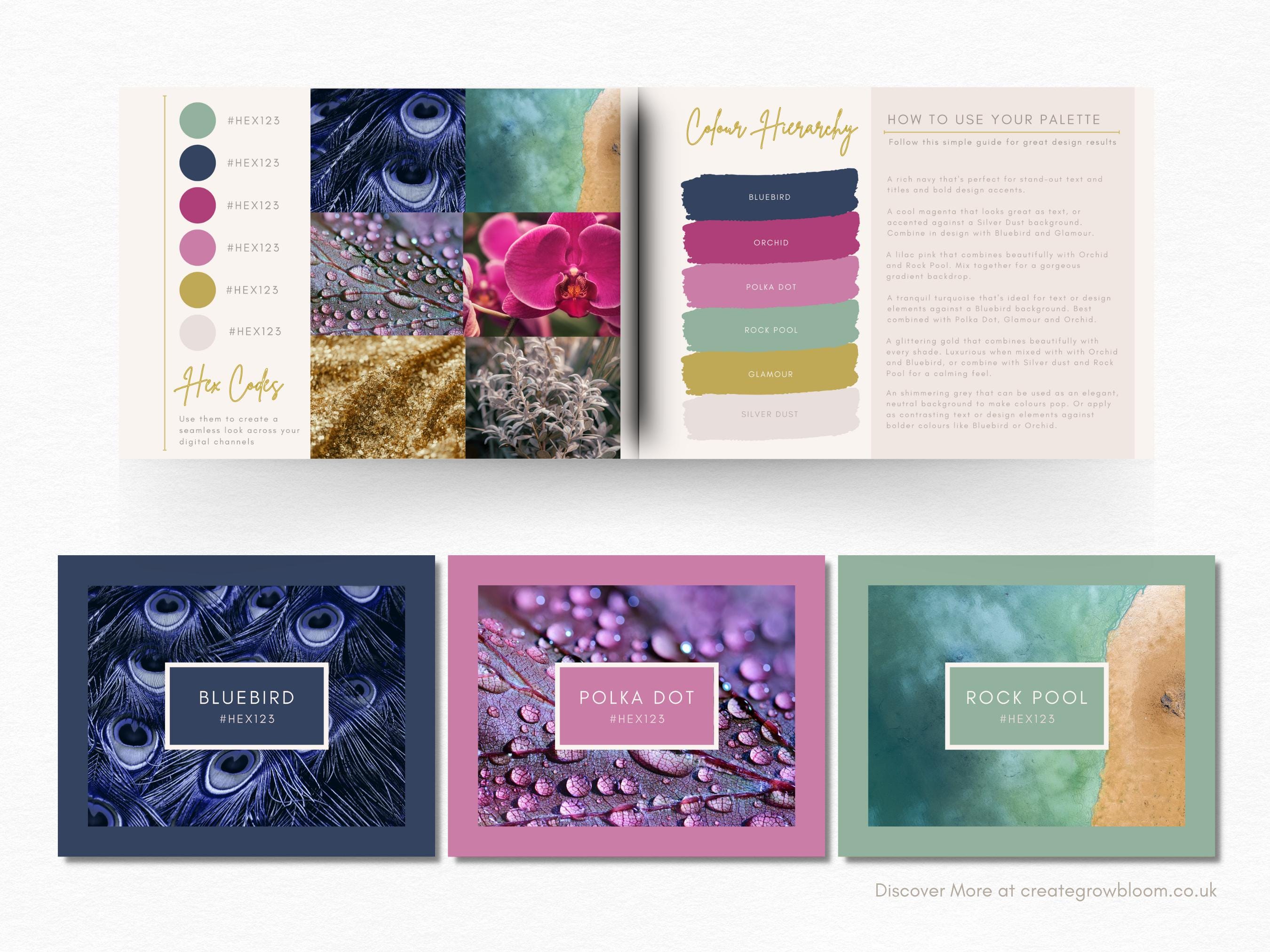 Tropical Brand Colour Palette Canva Templates With Hex Codes – Vibrant ...