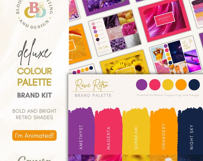 Retro Summer, Vintage Procreate Color Palette, Color Swatches, 70s ...