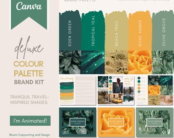Deluxe Peach Brand Palette Editable Canva Colour Palette - Etsy UK