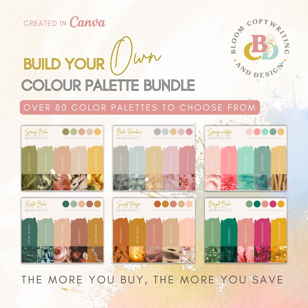5% OFF 2 BRAND PALETTES | Build Your Own Color Palette Bundle | Canva ...
