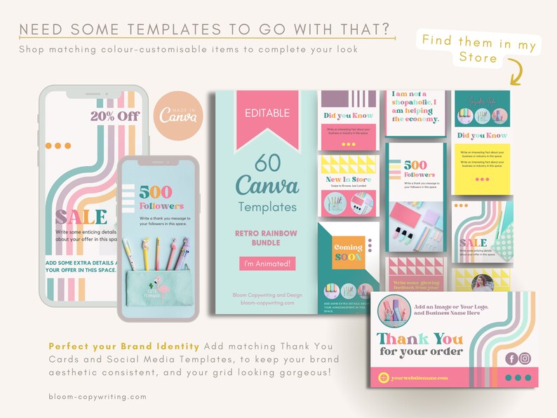 Instant Brand Kit Logo Design Personalised Logo Instant - Etsy