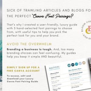 Nautical Canva Font Pairing Guide Luxury Canva Font Guide Canva Font ...