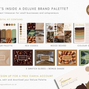 Earthy Canva Brand Colour Palette - Neutral Brand Kit With Hex Codes ...