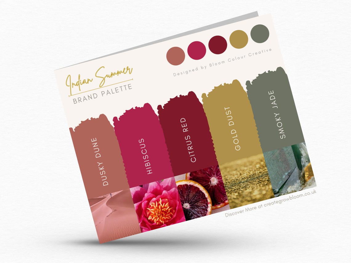 India-inspired Luxury Brand Colour Palette – Canva Templates With Hex ...