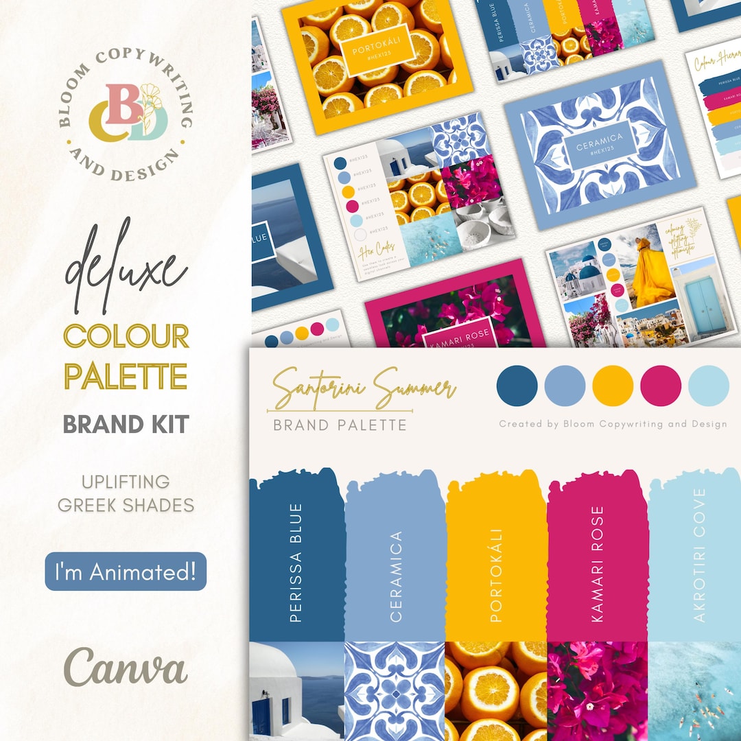 Buy Luxury Brand Color Palette Canva Color Palette With Hex Codes ...