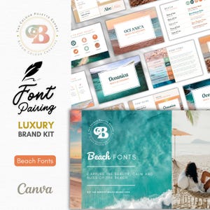 Beach Canva Font Pairing Guide | Luxury Canva Font Guide | Canva Font ...
