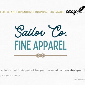 Nautical Color Palette With Fonts | Canva Brand Palette + CMYK, RGB ...
