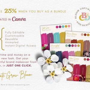 SAVE 25% | Exotic Brand Color Palette Bundle | Canva Color Palettes ...