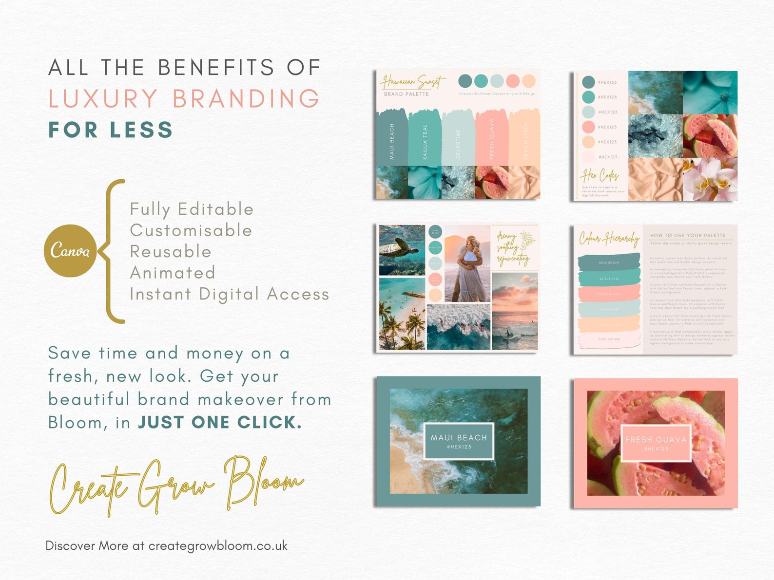 Luxury Brand Color Palette | Sunset Brand Color Palette With Hex Codes ...