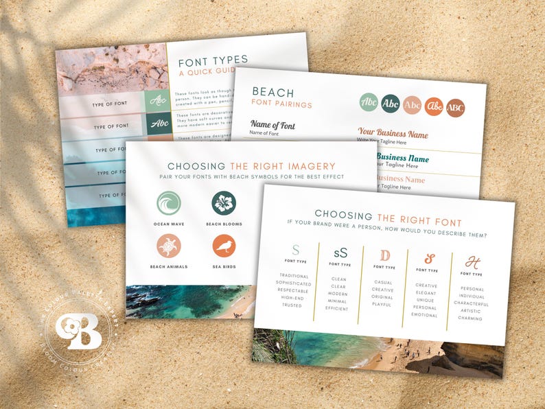 Beach Canva Font Pairing Guide - Luxury Canva Font Guide - Canva Font ...