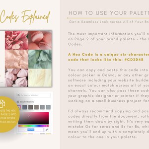 Deluxe Wedding Palette Editable Canva Colour Palette With Hex Codes ...