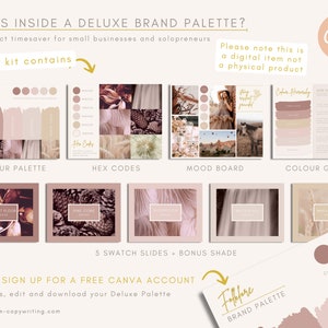 Deluxe Folklore Brand Palette Editable Canva Colour Palette With Hex ...
