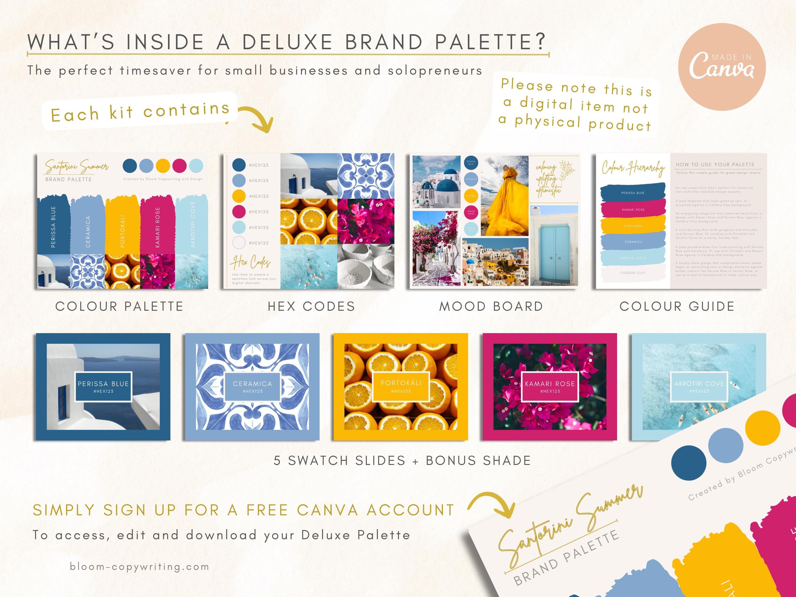 Luxury Color Palette Editable Canva Colour Palette With RGB, CMYK ...