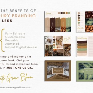 Earthy Canva Brand Colour Palette - Neutral Brand Kit With Hex Codes ...