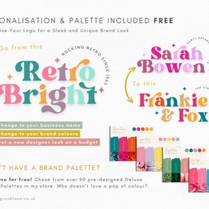 Instant Brand Kit - Logo Design - Personalised Logo - Instant Branding ...