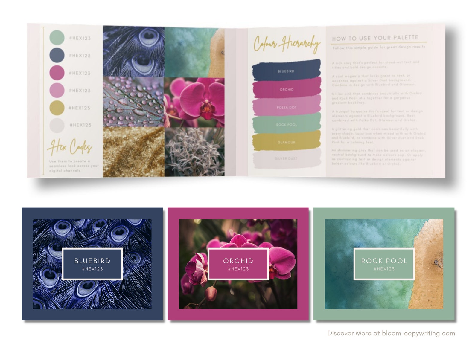 Deluxe Brand Palette Editable Canva Colour Palette With Hex - Etsy