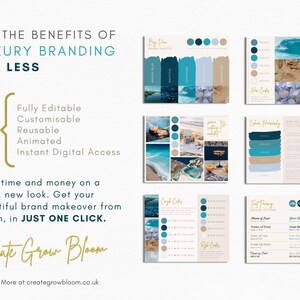 Nautical Color Palette With Fonts | Canva Brand Palette + CMYK, RGB ...