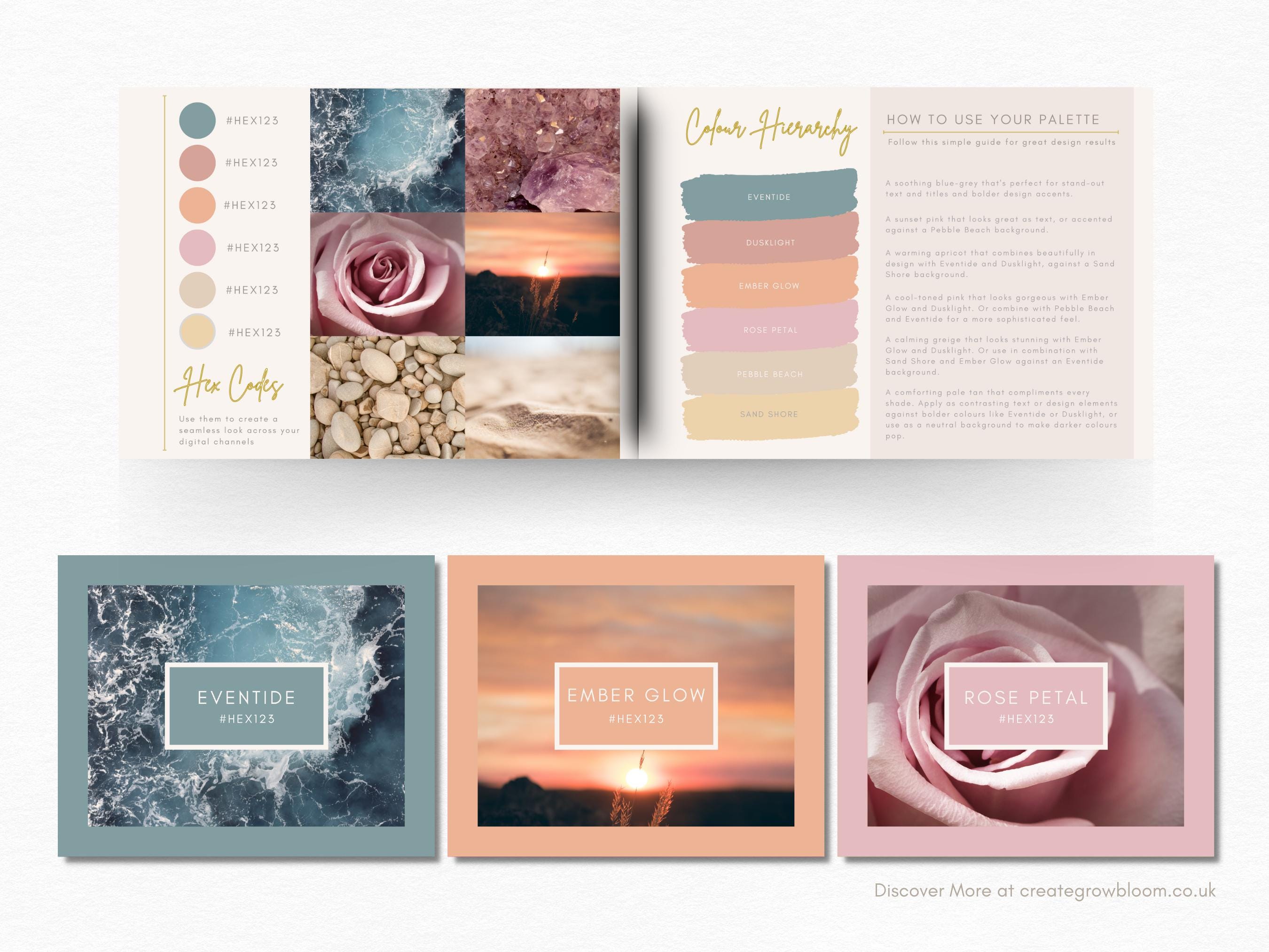 Luxury Brand Color Palette | Canva Color Palette With Hex Codes ...