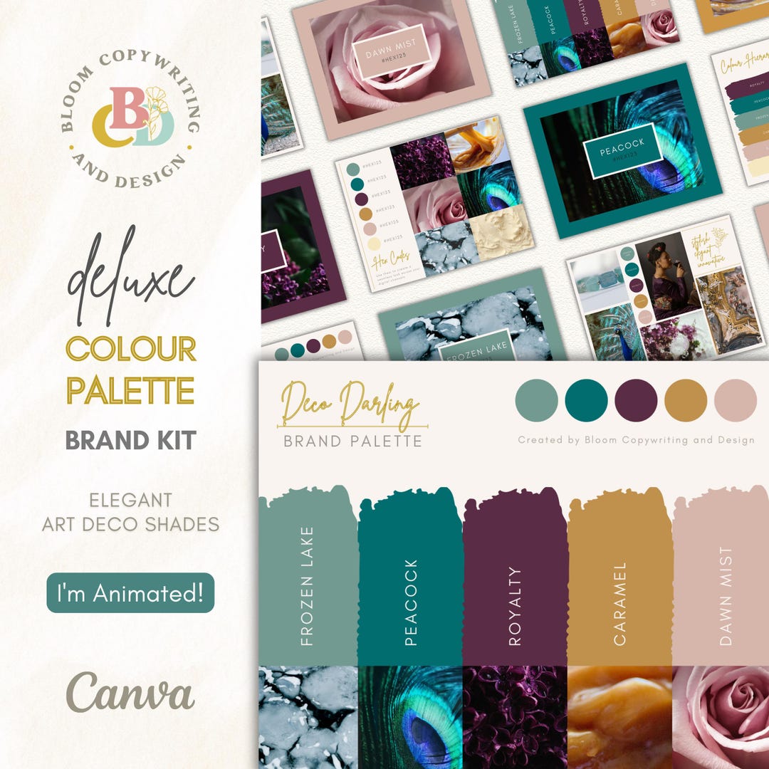 Luxury Color Palette Canva Color Palette With Hex Codes Premium ...