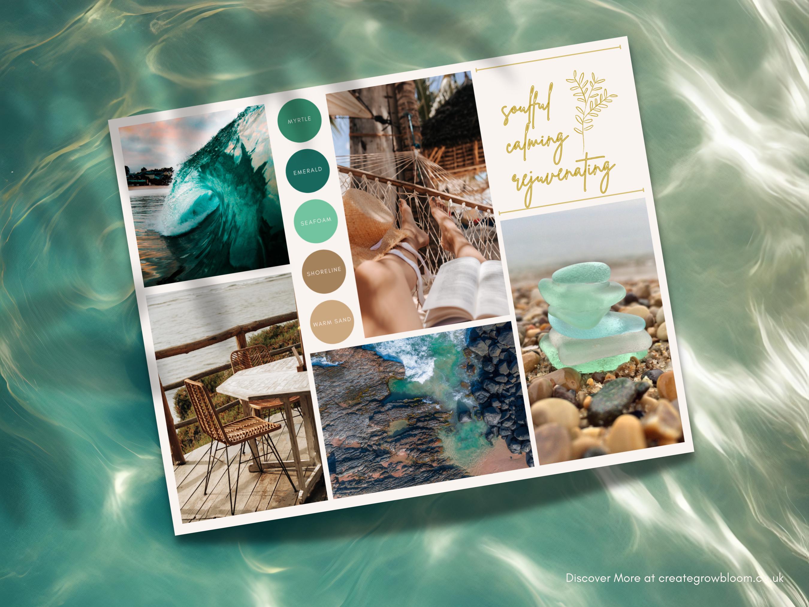 Beach Brand Palette – Canva Colour Palette With Hex Codes – Coastal ...
