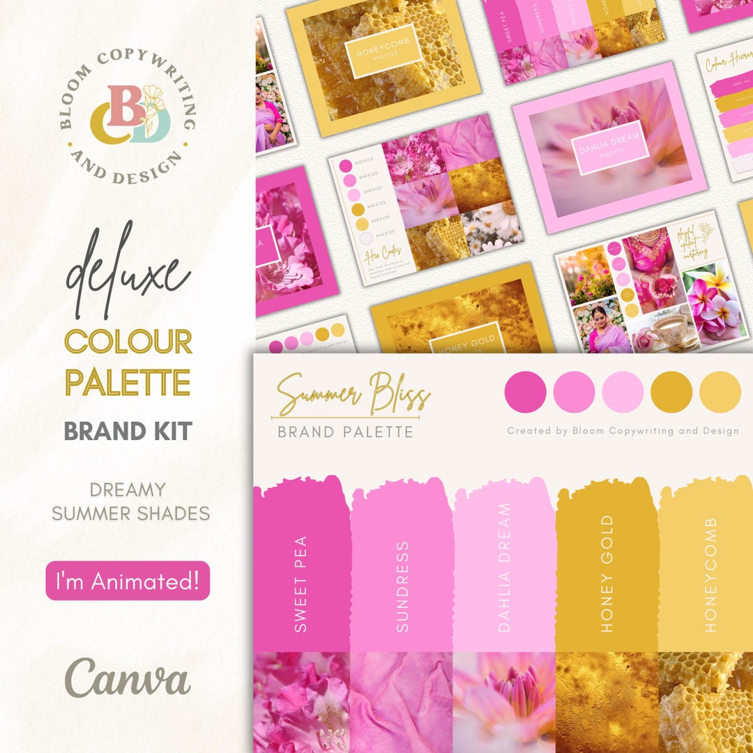 Luxury Color Palette Canva Color Palette With Hex Codes Premium ...