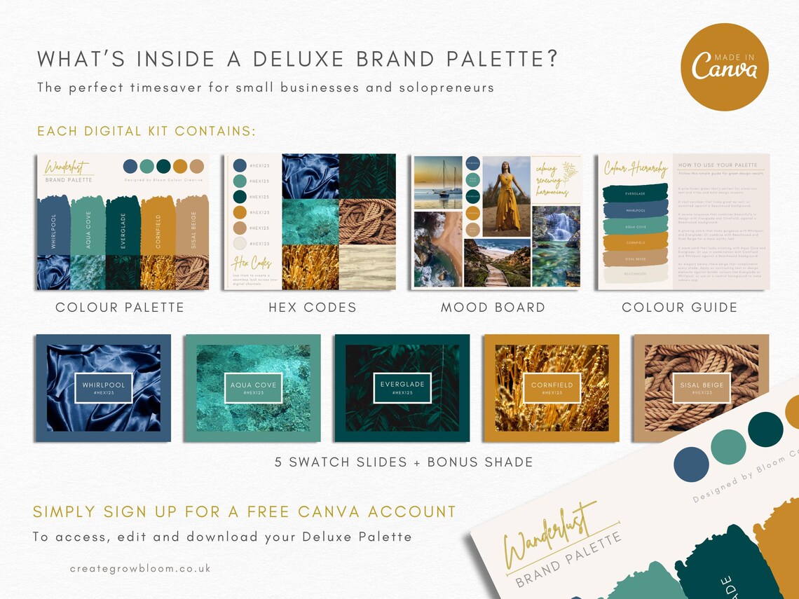 Luxury Color Palette | Brand Color Palette With Hex Codes | Premium ...