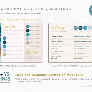 Nautical Color Palette With Fonts | Canva Brand Palette + CMYK, RGB ...