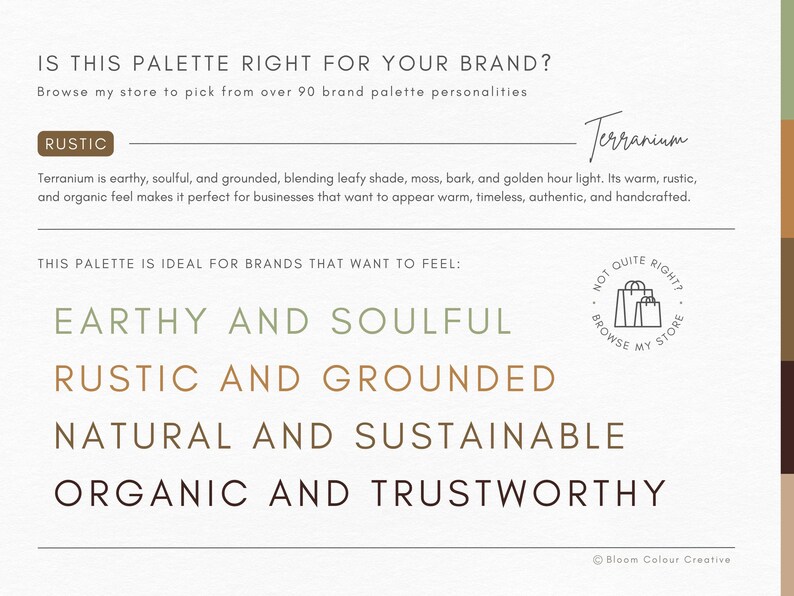 Earthy Canva Brand Colour Palette - Neutral Brand Kit With Hex Codes ...