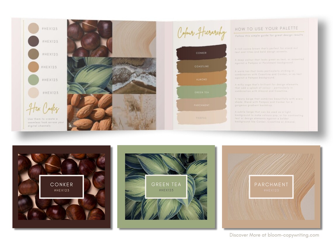 Deluxe Brand Palette Editable Canva Colour Palette With Hex - Etsy