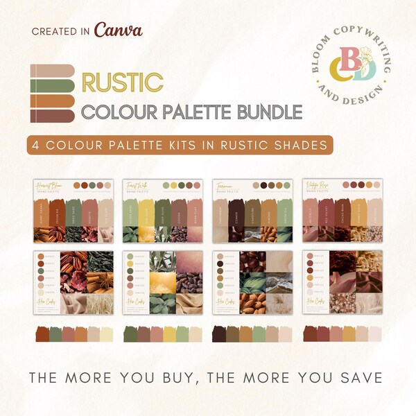 Rustic Color Palette - Etsy