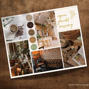 Earthy Canva Brand Colour Palette - Neutral Brand Kit With Hex Codes ...