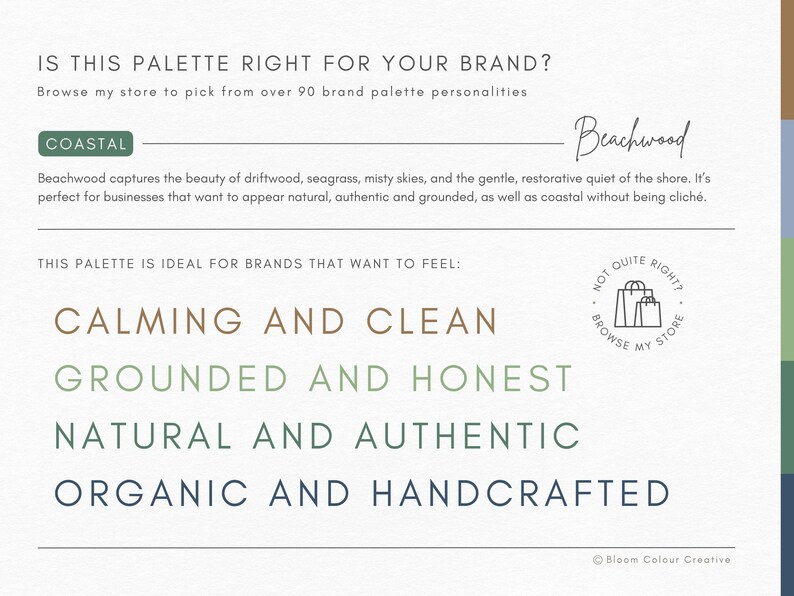 Beachy Brand Colour Palette With Hex Codes – Coastal Colour Palette ...