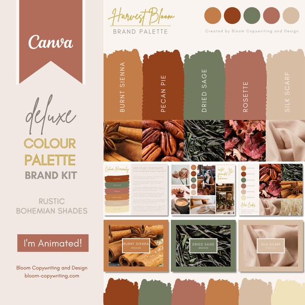 Boho Color Palette - Etsy