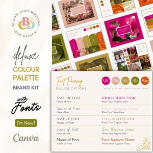 Elegant Color Palette With Fonts | Canva Brand Palette + CMYK, RGB ...