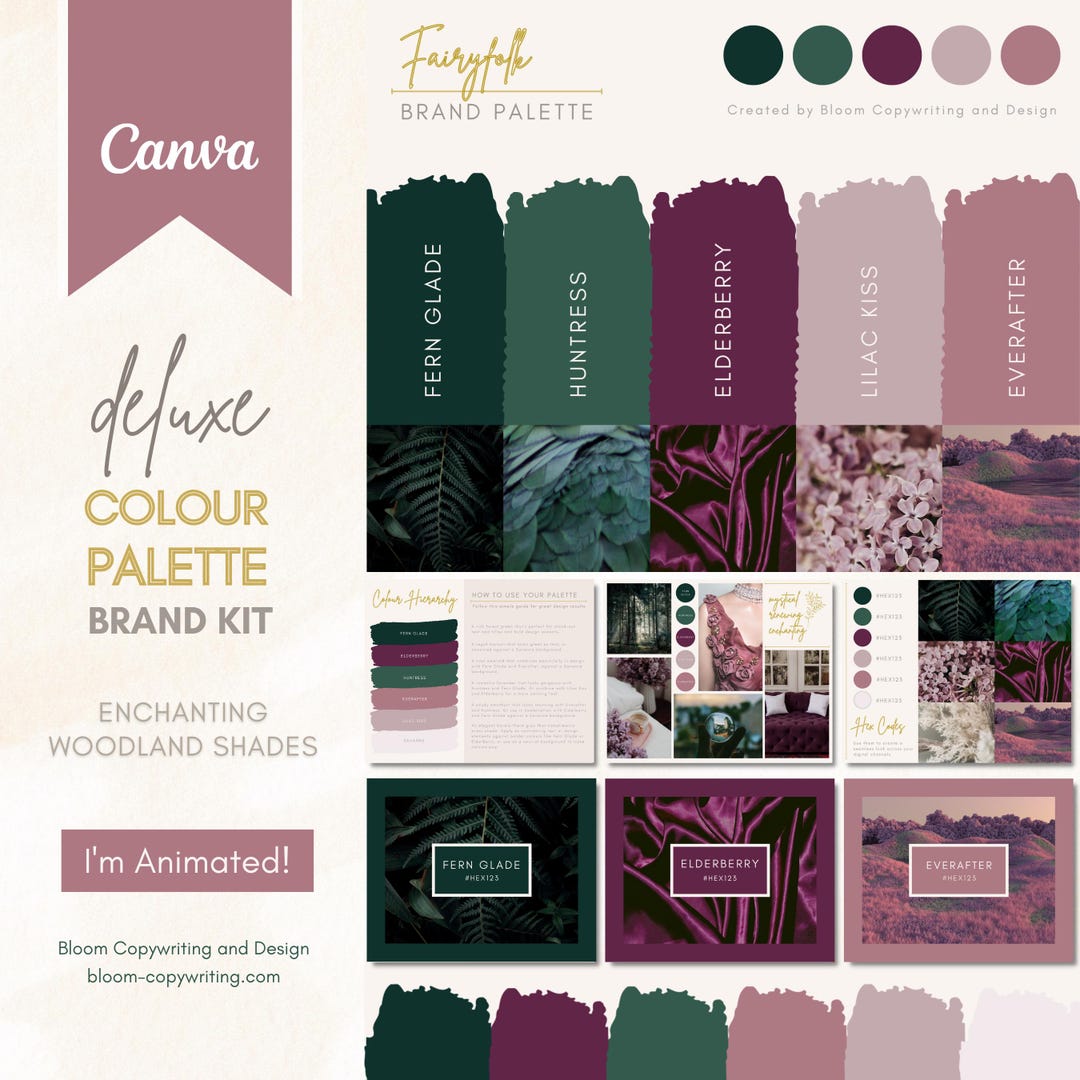 Luxury Color Palette Canva Color Palette With Hex Codes Premium ...
