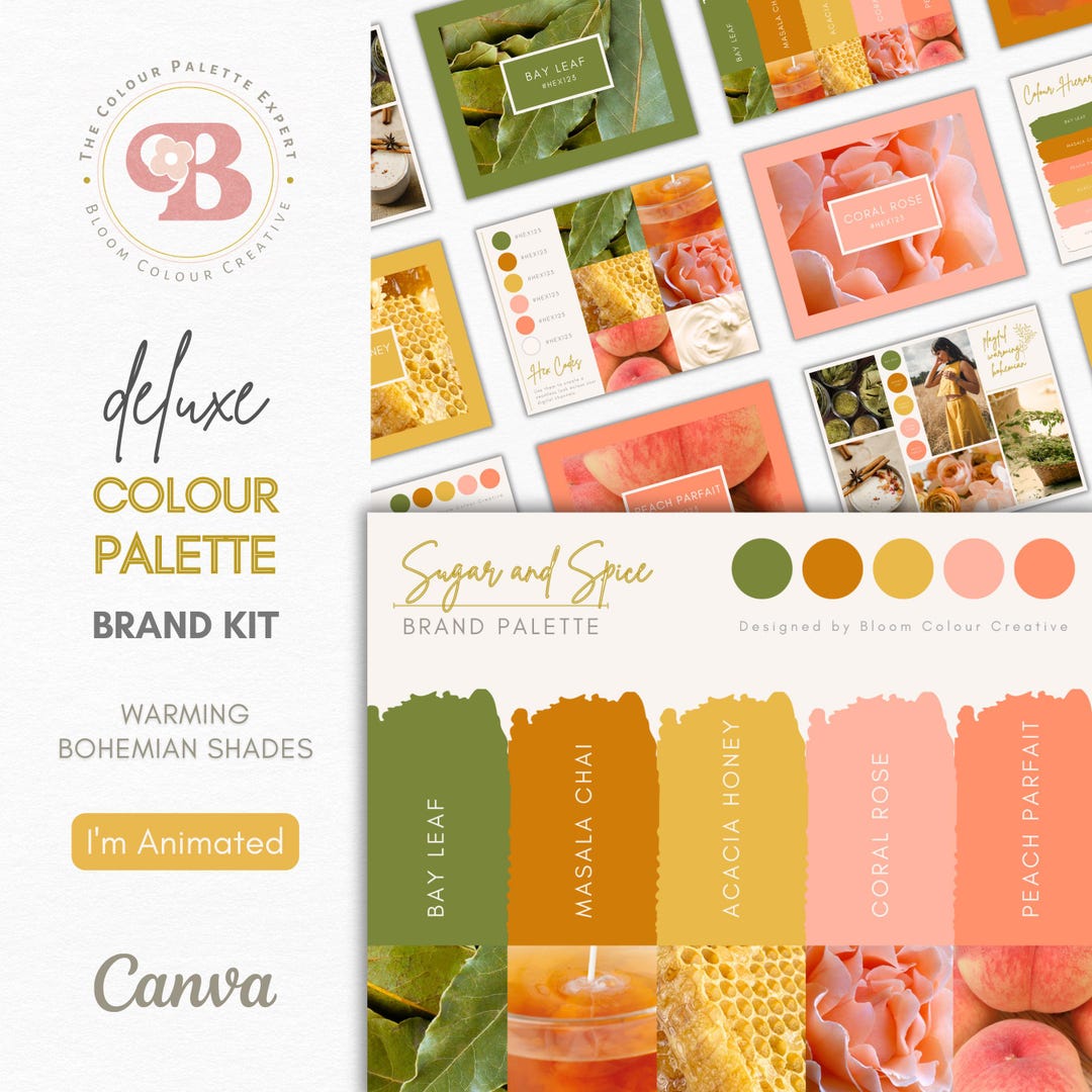 Autumn Brand Colour Palette – Luxury Canva Colour Kit With Hex Codes ...