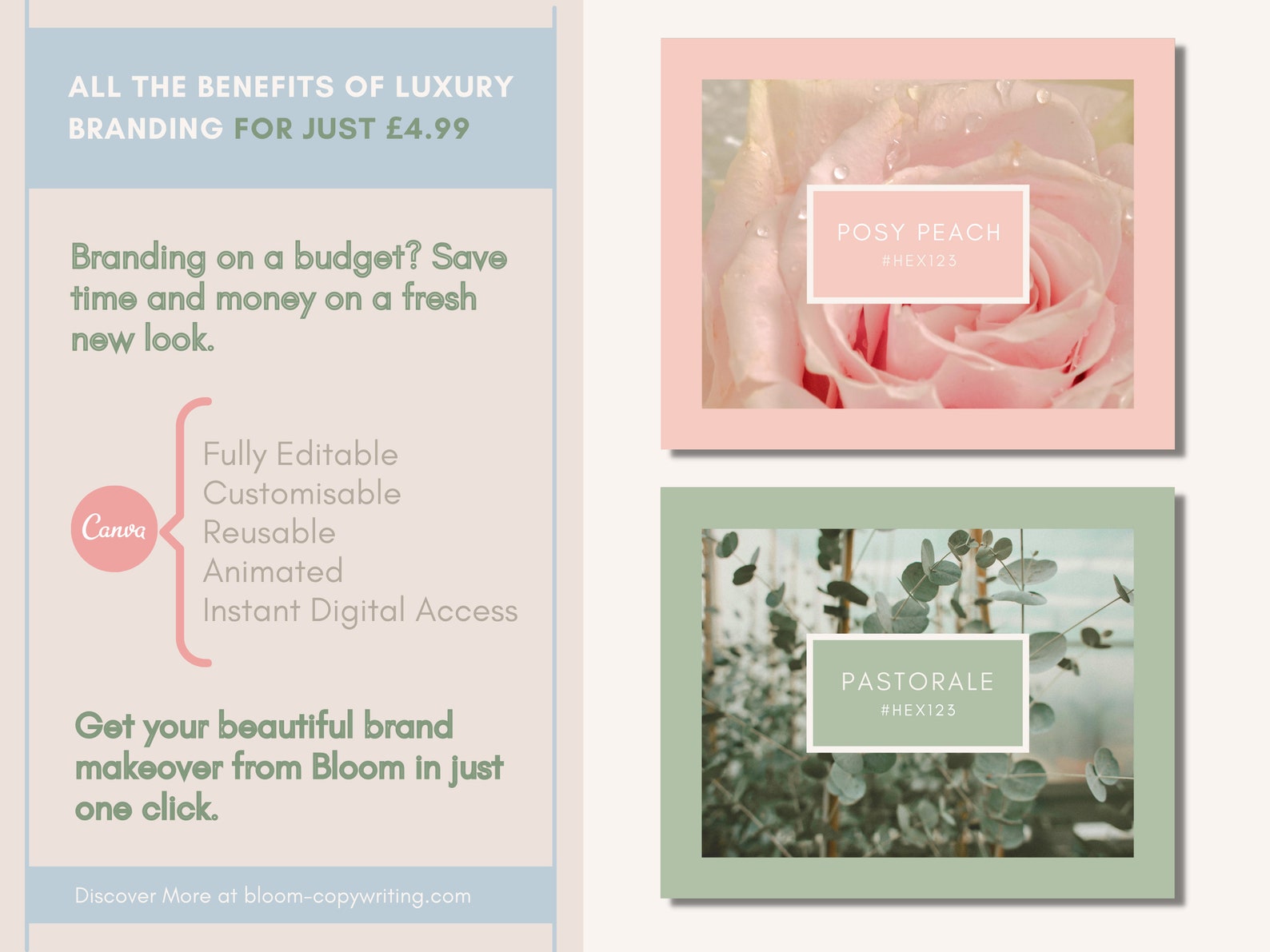 Deluxe Regency Brand Palette Editable Canva Colour Palette - Etsy UK