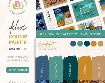 Brand Board Template PLR MRR, Small Business Branding Kit, Logo, DIY ...