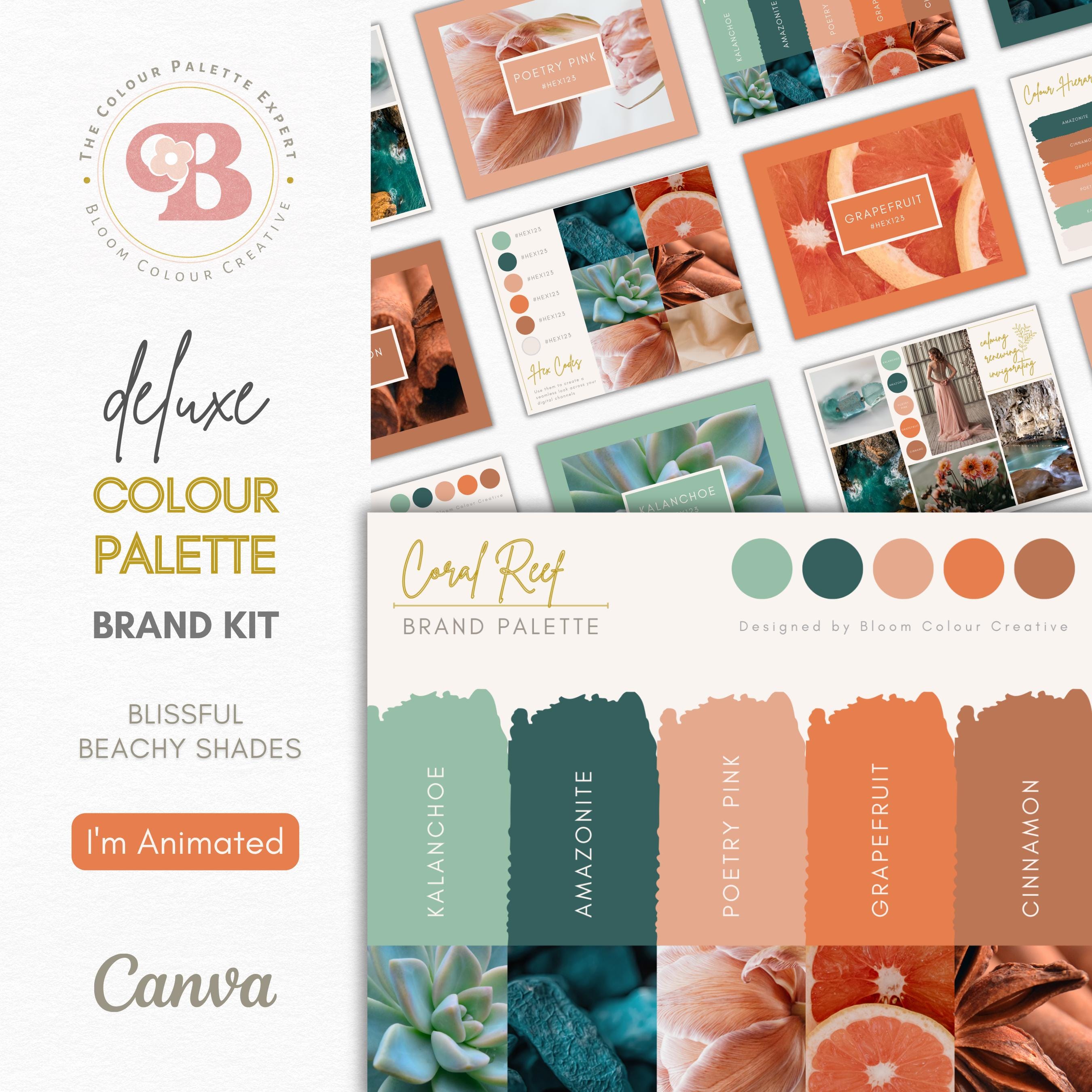 Luxury Brand Color Palette | Canva Colour Palette With Hex Codes ...