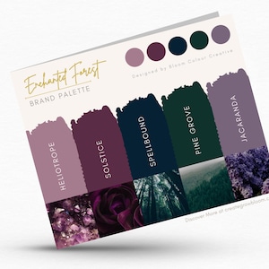 Fairy Tale Color Palette With Fonts | Canva Brand Palette + CMYK, RGB ...