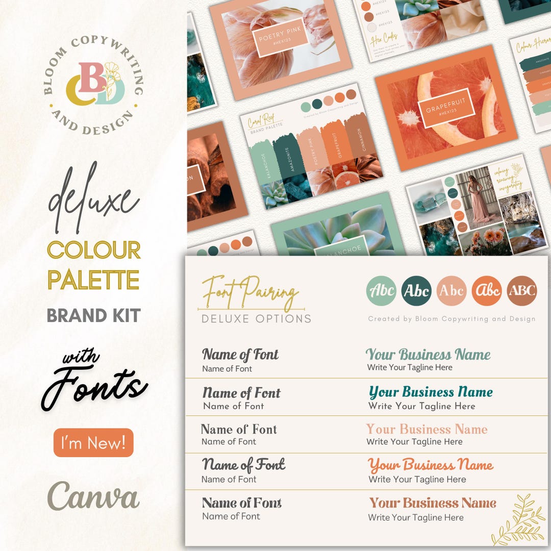 Luxury Brand Color Palette Canva Color Palette With RGB, CMYK & Hex ...