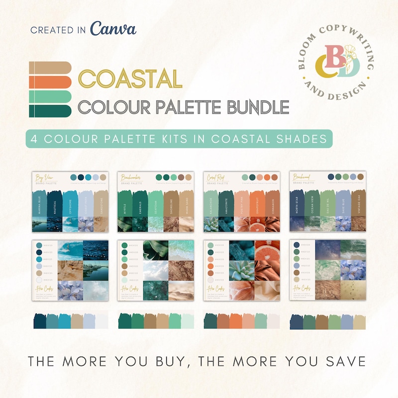 Coastal Color Palette - Etsy