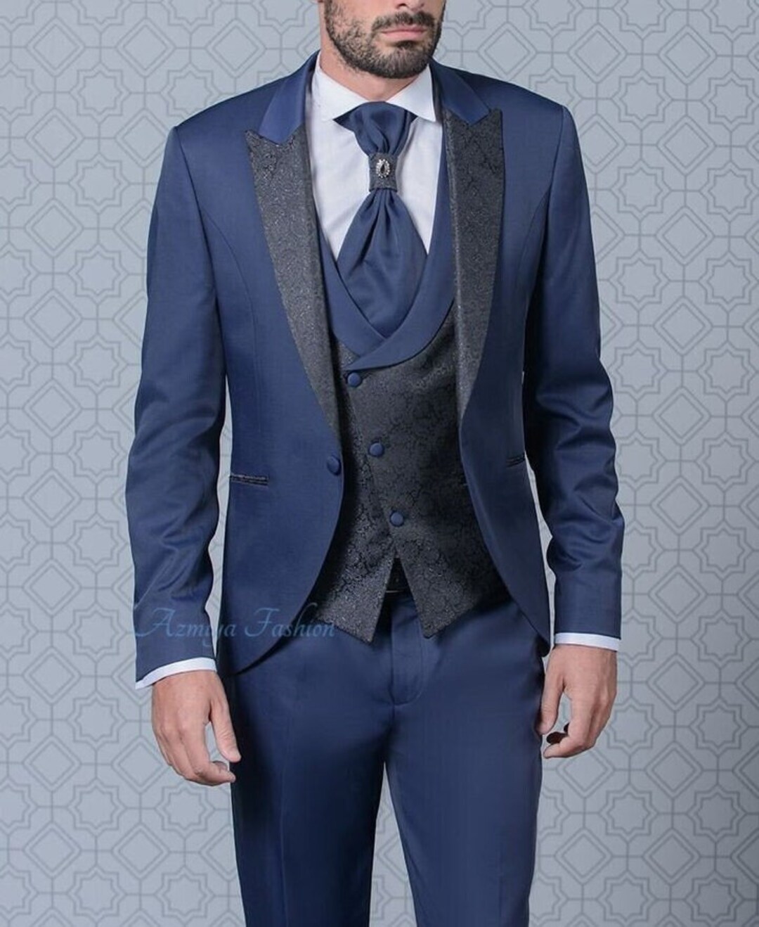Designer Men Suits Prom Party Wear Suits Stylish 3 Piece Suits - Etsy