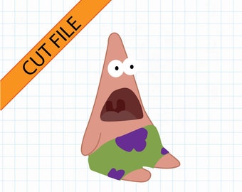 Patrick Star Svg | Etsy