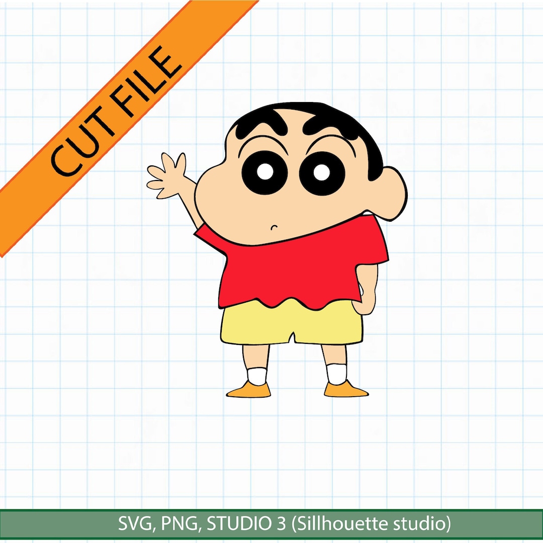 Shin Chan SVG, Cut File, Png, Studio, Vector - Etsy