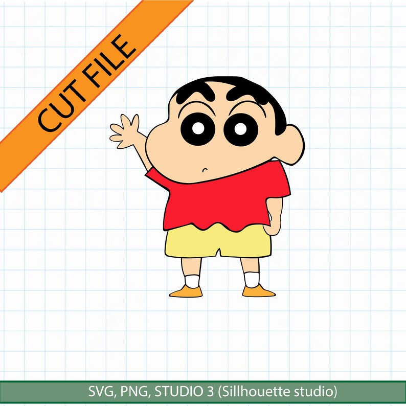Shin Chan SVG, Cut File, Png, Studio, Vector - Etsy