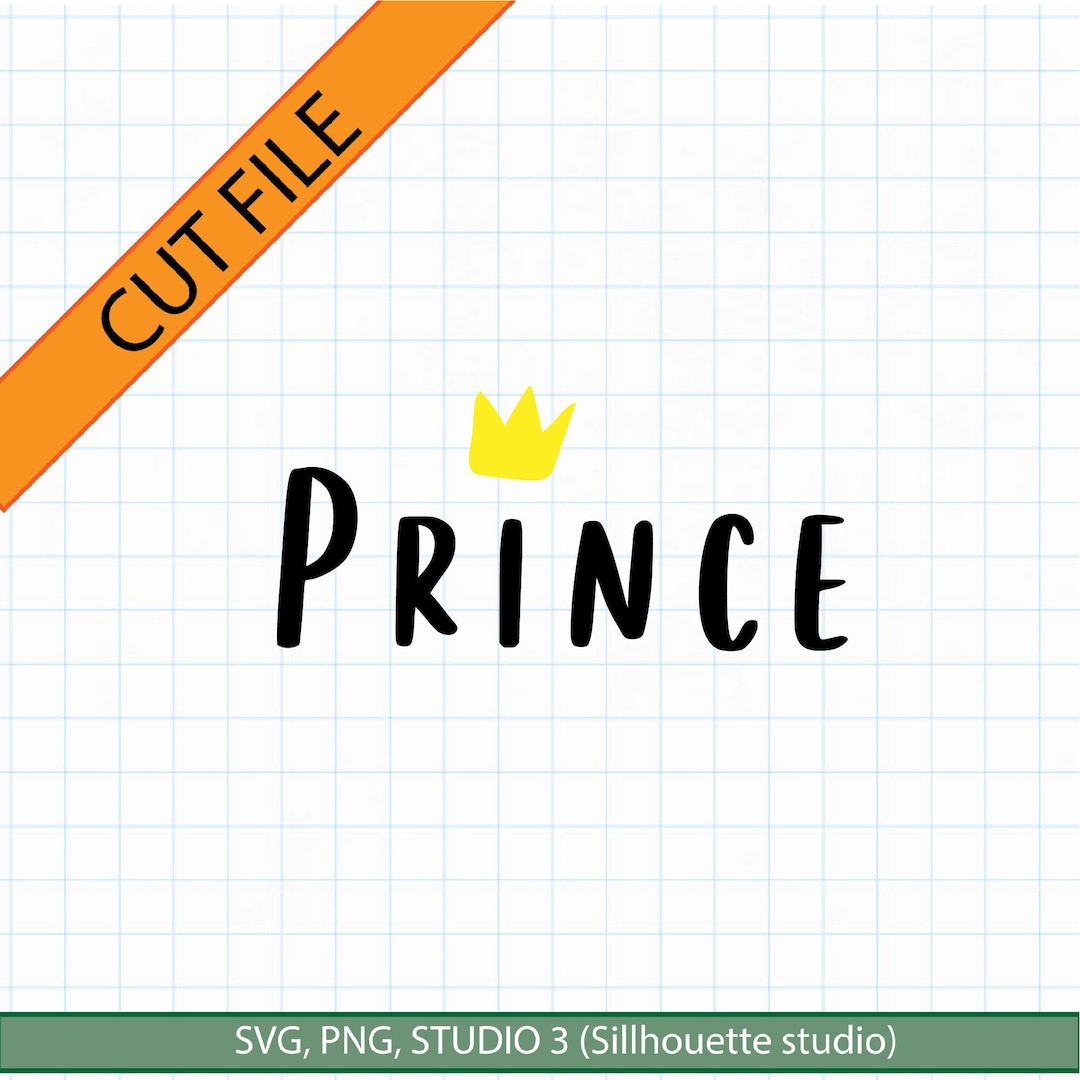 Prince With Crown SVG, Cut File, Png, Studio, Vector - Etsy