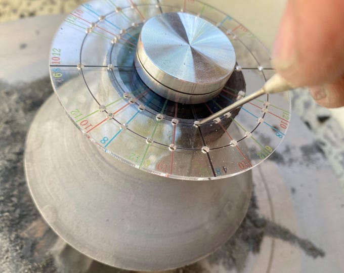 Pottery Measuring Tool - Transparent Circle Rule for Marking Sections ...