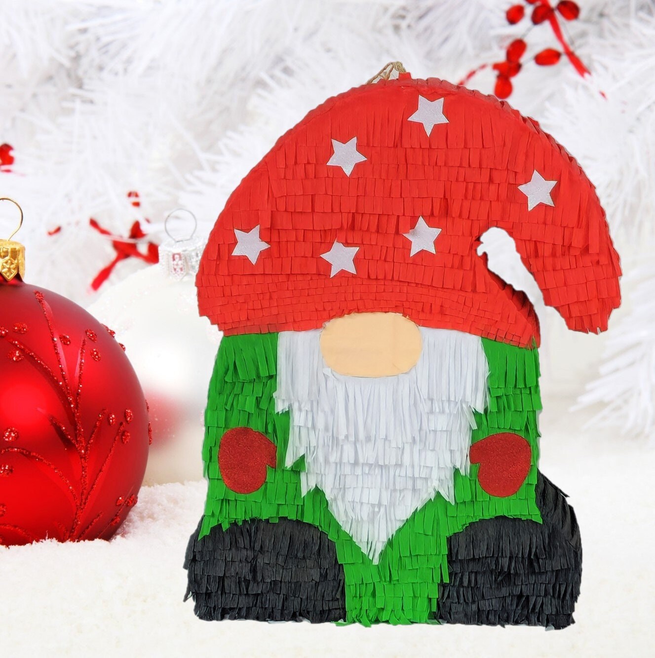 Gnome Pinata Christmas Gnome Including Pinata Stick - Etsy