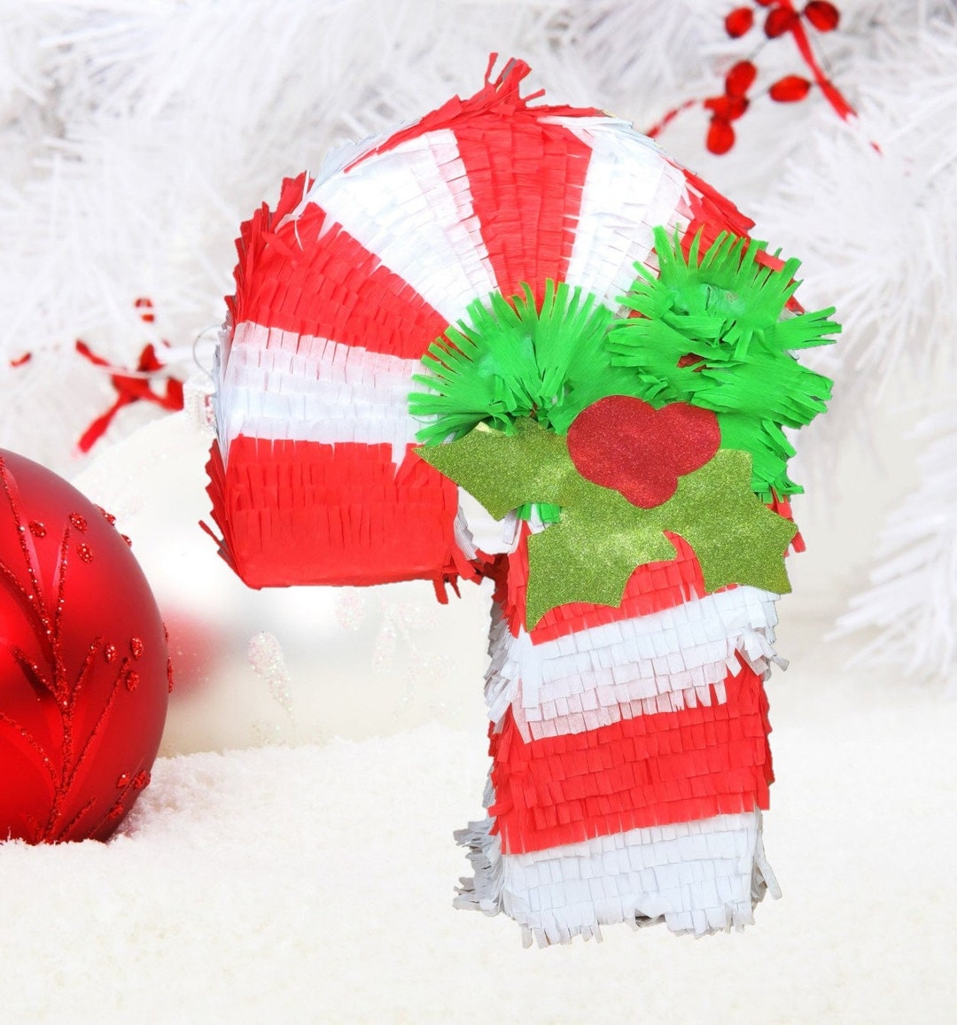 Pinata Candy Cane Including Pinata Stick Christmas Decoration Christmas ...